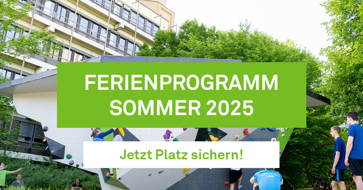 JETZT BUCHEN - Ferienprogramm Sommer 2025 - HSP - TU Dortmund